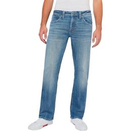 Pepe Jeans Straight-Jeans KINGSTON ZIP in 5-Pocket-Form, blau
