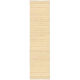 Bonnevie - Teppich,Fußmatte Bambus 80x300 cm Natur vidaXL
