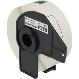 Etiketten-Rolle 29mm x 90mm kompatibel mit Brother pt QL-710WSP, QL-800, QL-810W, QL-710W, QL-720, QL720NW Etiketten-Drucker - vhbw