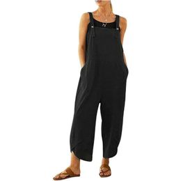 ZWY Jumpsuit Damen-Latzhose mit Taschen