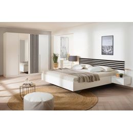 Rauch Schlafzimmer-Set Lamella, (Set), mit eleganter Lamellenabsetzung, weiß