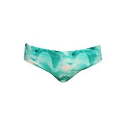 Funky Trunks Badeslip Brief Teal Wave aus schnelltrocknendem C-Infinity Material