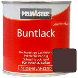Buntlack 750ml Schokobraun Seidenglänzend Wetterbeständig Holz&Metall - Primaster