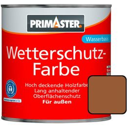 Primaster - Wetterschutzfarbe 750ml Braun Holzfarbe UV-Schutz Wetterschutz