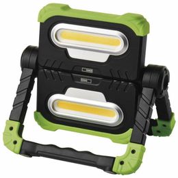 Faltbarer led Baustrahler, 360° drehbar mit Bügel, super hell 2000 lm, usb wiederaufladbar 8000 mAh, 70 m Leuchtweite, tragbar, P4536 - EMOS