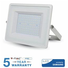 V-TAC - LED-Strahler smd samsung 10W 20W 30W 50W 100W 150W slim outdoor IP65-50W Warm