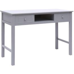 Bonnevie - Computertisch,Schreibtisch Grau 110×45×76 cm Holz vidaXL