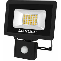 LED-Fluter mit Bewegungsmelder, eek: f, 30W, 3000lm, 3000K, schwarz - Luxula