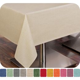Beautex Tischdecke Tischdecke Tischläufer Leinen Struktur aus Baumwolle abwischbar (1-tlg)