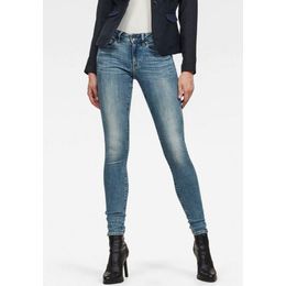 G-Star Raw Skinny-fit-Jeans Midge Zip Mid Skinny mit Reißverschluss-Taschen hinten, blau