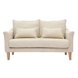 Miliboo Design-Sofa 2 Plätze beiger Stoff kate - Naturbeige