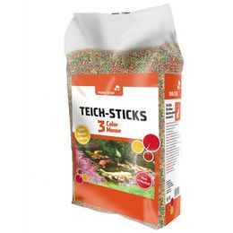 Teich Sticks 3 Color Menue 7 Liter (770 Gramm) - Koi und Teichfisch Futter