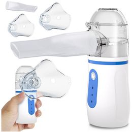 Tragbarer Inhalator-Vernebler, wiederaufladbarer leiser Vernebler, tragbare Mini-Inhalatoren, tragbarer Luftbefeuchter für Atemprobleme bei Kindern