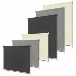 Naizy - Rollo Senkrechtmarkise Außenrollo Balkonrollo Verdunklungsrollo ohne Bohren mit uv Schutz und Reflektierende Thermofunktion - 140 140cm Beige