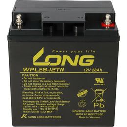Kunglong - Kung Long Akku 12V 28Ah Pb Batterie Bleigel WPL28-12TN Longlife