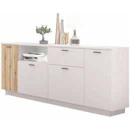 Sideboard lichtgrau - Coast Evoke Eiche 180 cm - alverno Die Möbelfundgrube