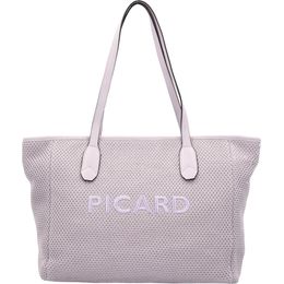 Picard Shopper, Logo-Stickerei, Strickoptik, für Damen, lila