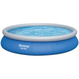Bestway Fast Set™ Pool, 457 x 84 cm, Set mit Filterpumpe, rund, blau - Blau