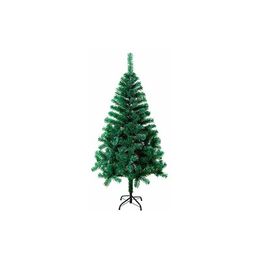 Weihnachtsbaum Künstlich 150cm (ø ca. 70 cm) mit 300 Spitzen Schnellaufbau Klapp-Schirmsystem Tannenbaum Künstlich mit Metallständer Christbaum