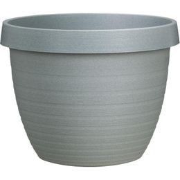 Scheurich - Country Star 40, Pflanzgefäß/Blumentopf/Pflanzkübel, rund, Farbe: Granite Grey, hergestellt aus 100 % recyceltem Kunststoff, 3 Jahre