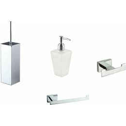 Badezimmer-Accessoires-Set inklusive Befestigungsmaterial i Crolla Zurigo KITZURIGO2