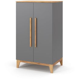 Vitalispa - Kleiderschrank Malia 120cm Grau