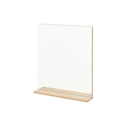 Fackelmann Spiegelelement finn / Badspiegel mit Ablage / Maße (b x h x t): ca. 60 x 69,5 x 13,5 cm / hochwertiger rechteckiger Spiegel fürs Badezimmer und wc /
