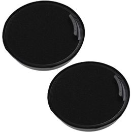 vhbw - Filterset 2x Staubsaugerfilter kompatibel mit Fakir Trend bl 140, Trend bl 141 Staubsauger - Abluftfilter Schwarz Weiß