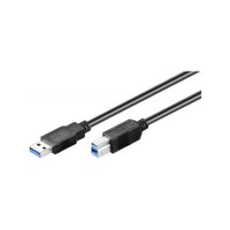 goobay - USB3 ab 025 sw - usb 3.0 Kabel, a Stecker auf b Stecker, 0,25 m (95721)