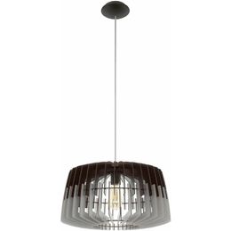 96956 Hängeleuchte Lamellenlampe artana ø 48cm dimmbar in grau, schwarz - Eglo