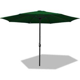 HENGDA 3.5m Sonnenschirm Gartenschirm UV30+ Wasserabweisende UV-Schutz Rund Ampelschirm Farbwahl mit Handkurbel Marktschirm für Balkon. Terrasse & Garten