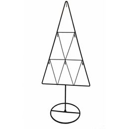 Spetebo Kleiner Metall Tannenbaum mit 6 Haken - 61 cm - Deko Ständer für Weihnachts Zierschmuck