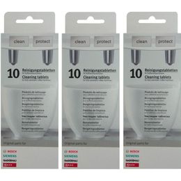 Bosch - 3 x 10 Tabletten Siemens Reinigungstabletten 30 Tabletten