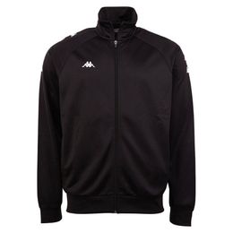 Kappa Trainingsjacke - mit Logo Prints an den Schultern, schwarz