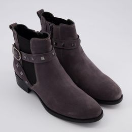 TK Maxx Dunkelgraue Stiefeletten aus Leder