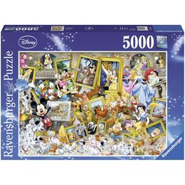 Ravensburger Puzzle Disney, Micky als Künstler, 5000 Puzzleteile, Made in Germany, FSC® - schützt Wald - weltweit, bunt