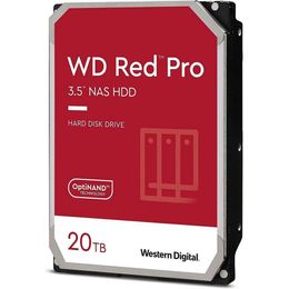 Western Digital WD Red Pro 20TB HDD-NAS-Festplatte (20TB) 3,5", rot|schwarz