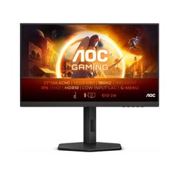 AOC 27G4X Gaming-LED-Monitor (68,6 cm/27 ", 1920 x 1080 px, Full HD, 1 ms Reaktionszeit, 180 Hz, IPS), schwarz