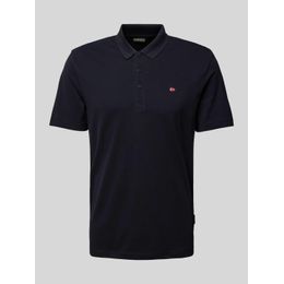 Napapijri Slim Fit Poloshirt mit Logo-Stitching Modell 'EALIS'