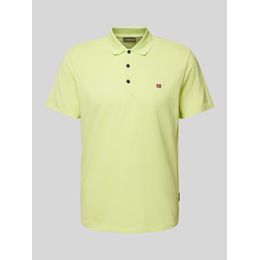 Napapijri Slim Fit Poloshirt mit Logo-Stitching Modell 'EALIS'