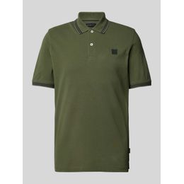 Bugatti Poloshirt mit Kontrastbesatz