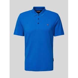 Napapijri Slim Fit Poloshirt mit Logo-Stitching Modell 'EALIS'