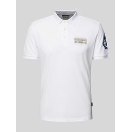 Napapijri Slim Fit Poloshirt mit Label-Patch Modell 'E-AMUNDSEN'