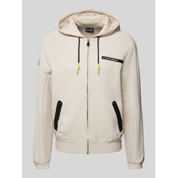 EA7 Emporio Armani Sweatjacke mit Label-Patch Modell 'FELPA'