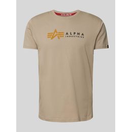 Alpha Industries T-Shirt mit Label-Print