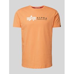 Alpha Industries T-Shirt mit Label-Print