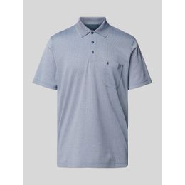 Ragman Regular Fit Poloshirt mit Allover-Muster