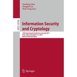 Springer Information Security and Cryptology, Kartoniert (TB)