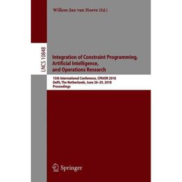 Springer International Publishing Integration of Constraint Programming, Artificial Intelligence, and Operations Research, Kartoniert (TB)