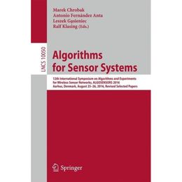 Springer International Publishing Algorithms for Sensor Systems, Kartoniert (TB)